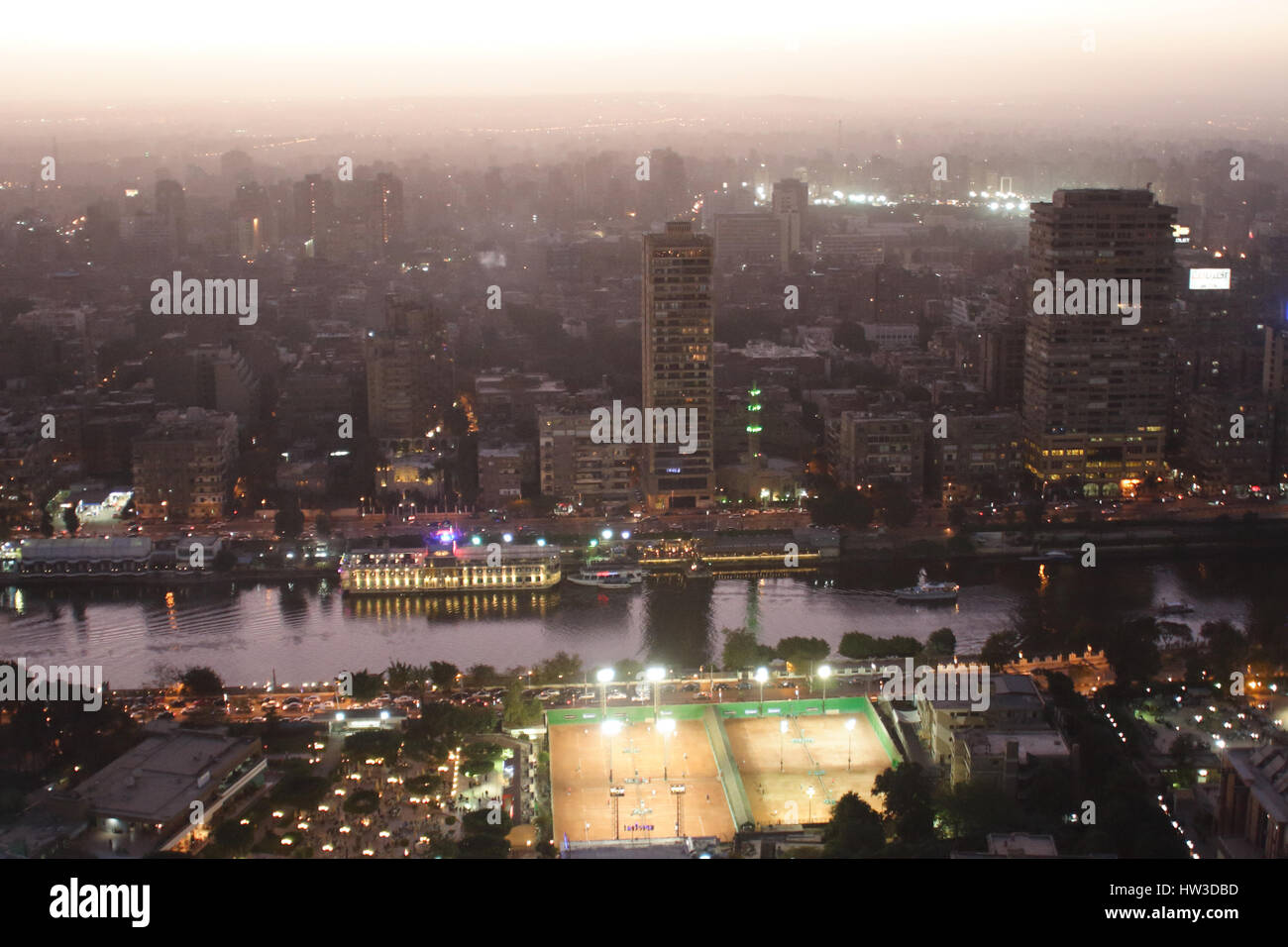 Cairo from Cairo Tower, Cairo, Egypt, Africa Stock Photo - Alamy