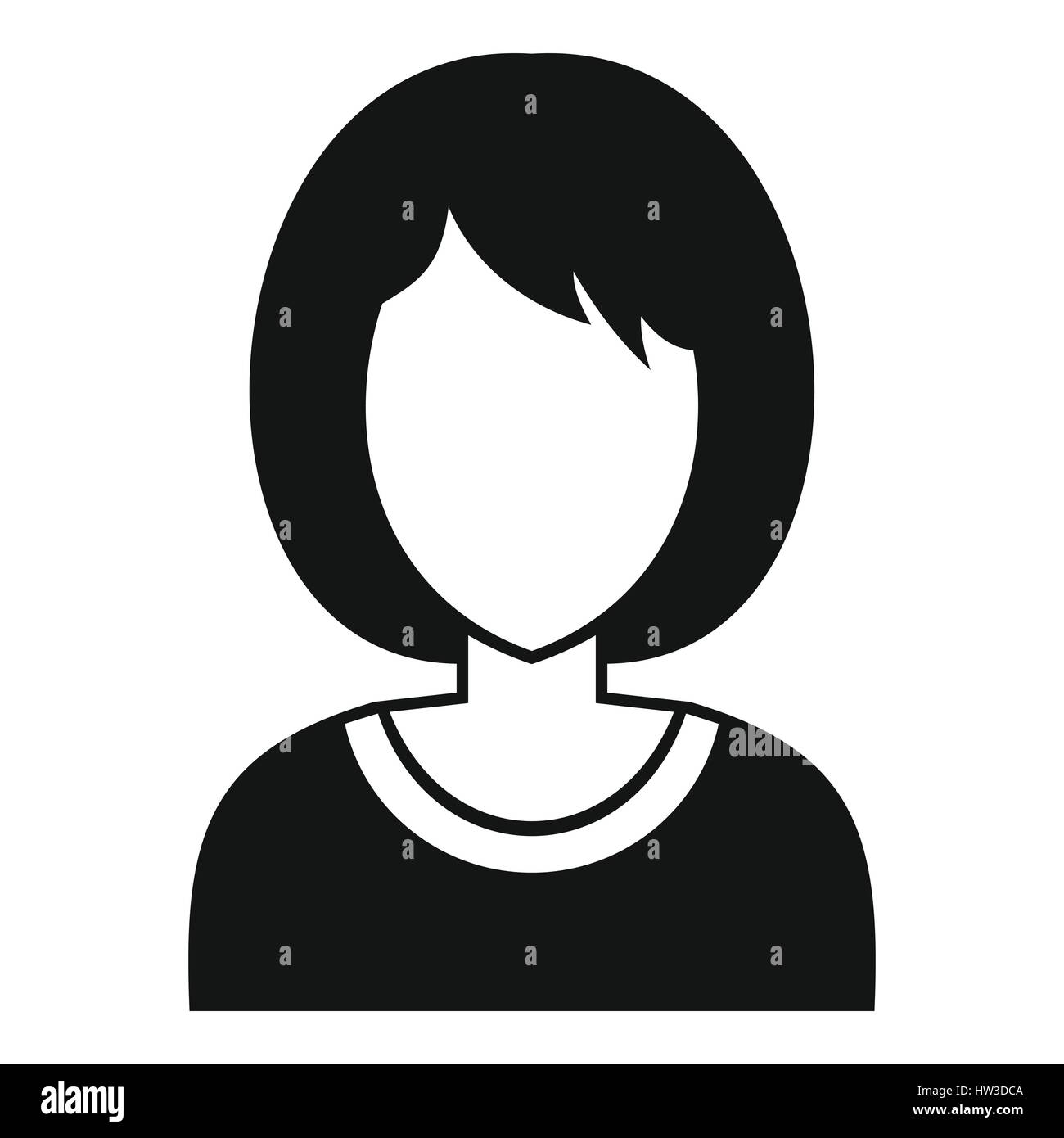 Young woman avatar icon, simple style Stock Vector Image & Art - Alamy