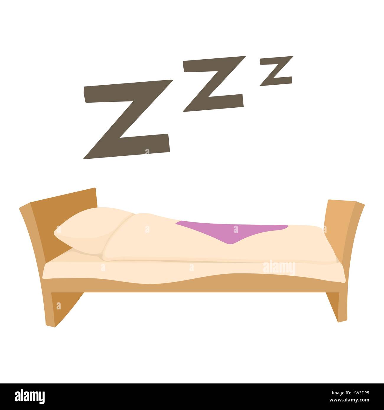 Bed icon, cartoon style Stock Vector Image & Art - Alamy