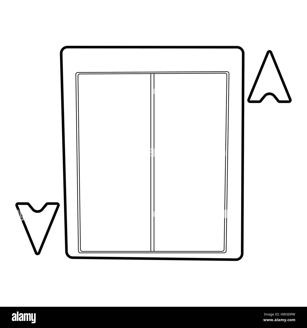 Lift icon, outline style Stock Vector Image & Art - Alamy