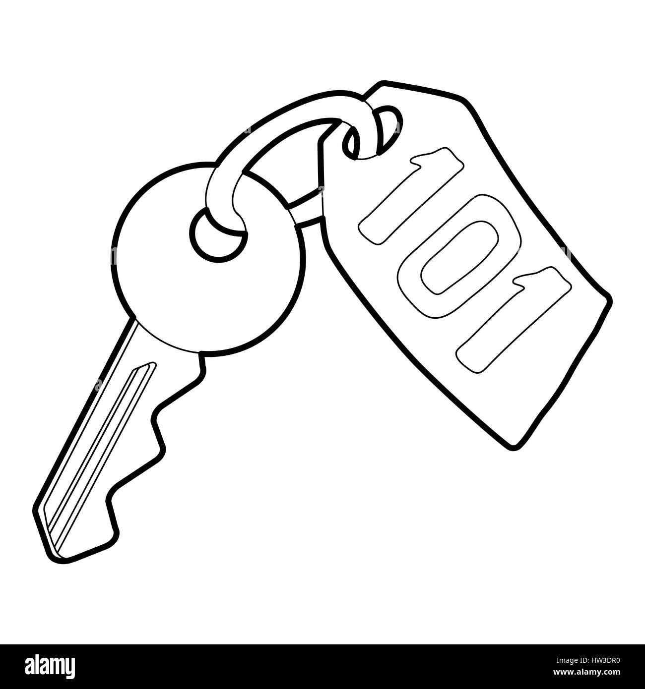 Hotel key illustration blank Stock Vector Images - Alamy