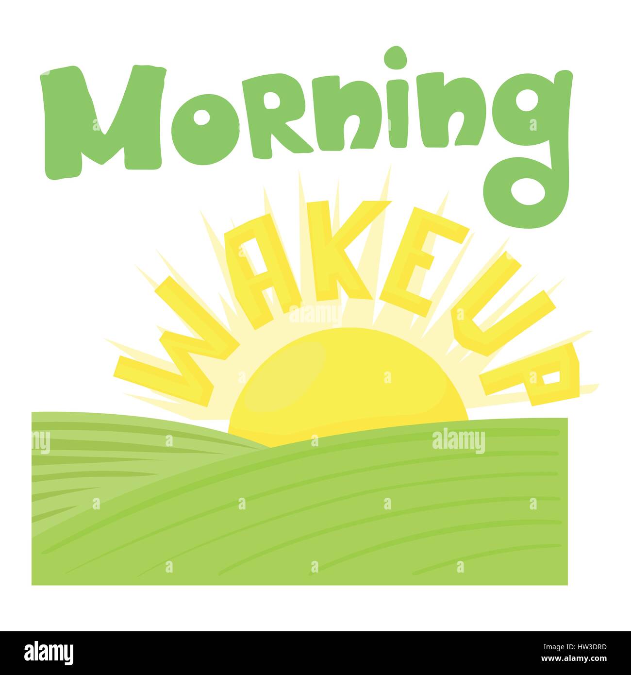 Early morning good time Stock Vector Images - Alamy