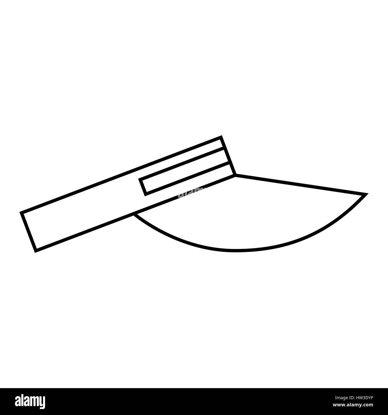 Cap without top icon, outline style Stock Vector Image & Art - Alamy