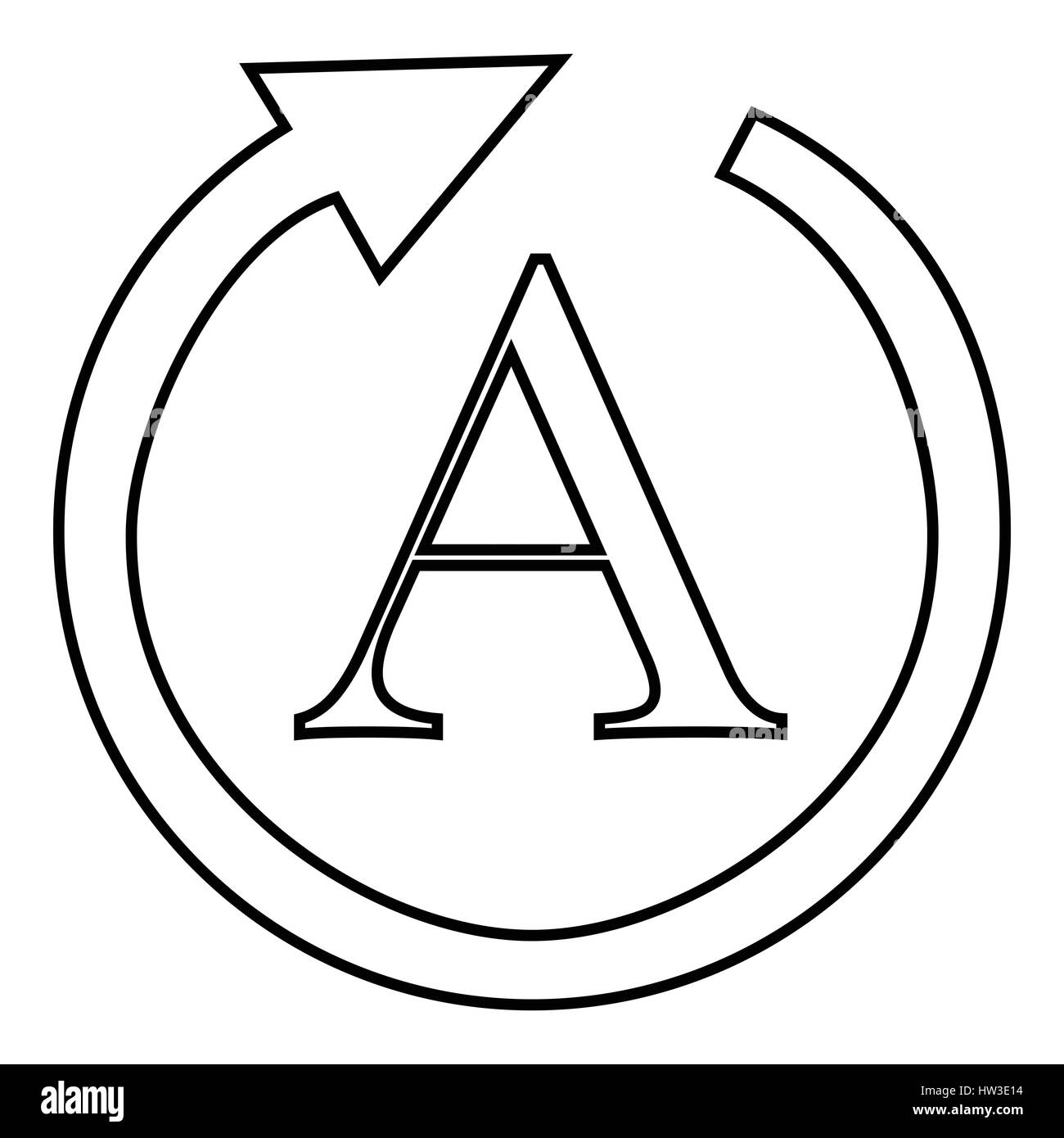 Automatic translation icon, outline style Stock Vector Image & Art - Alamy