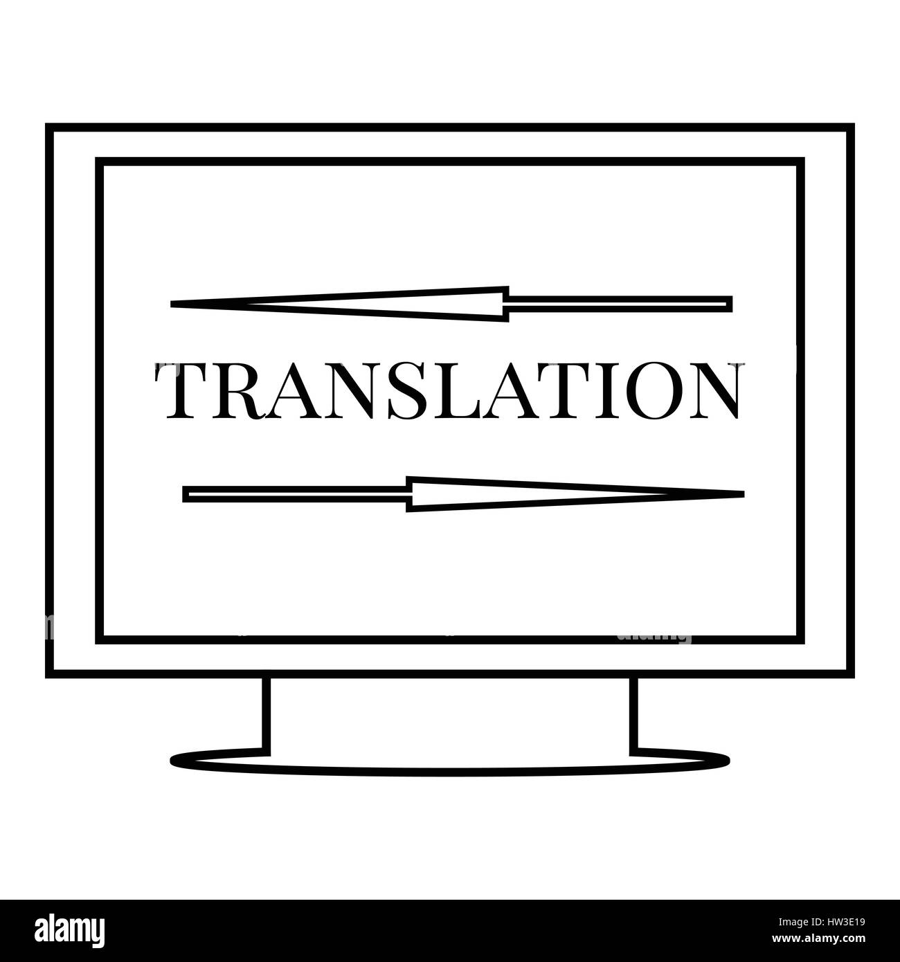 Multilingual translation on line Stock Vector Images - Alamy