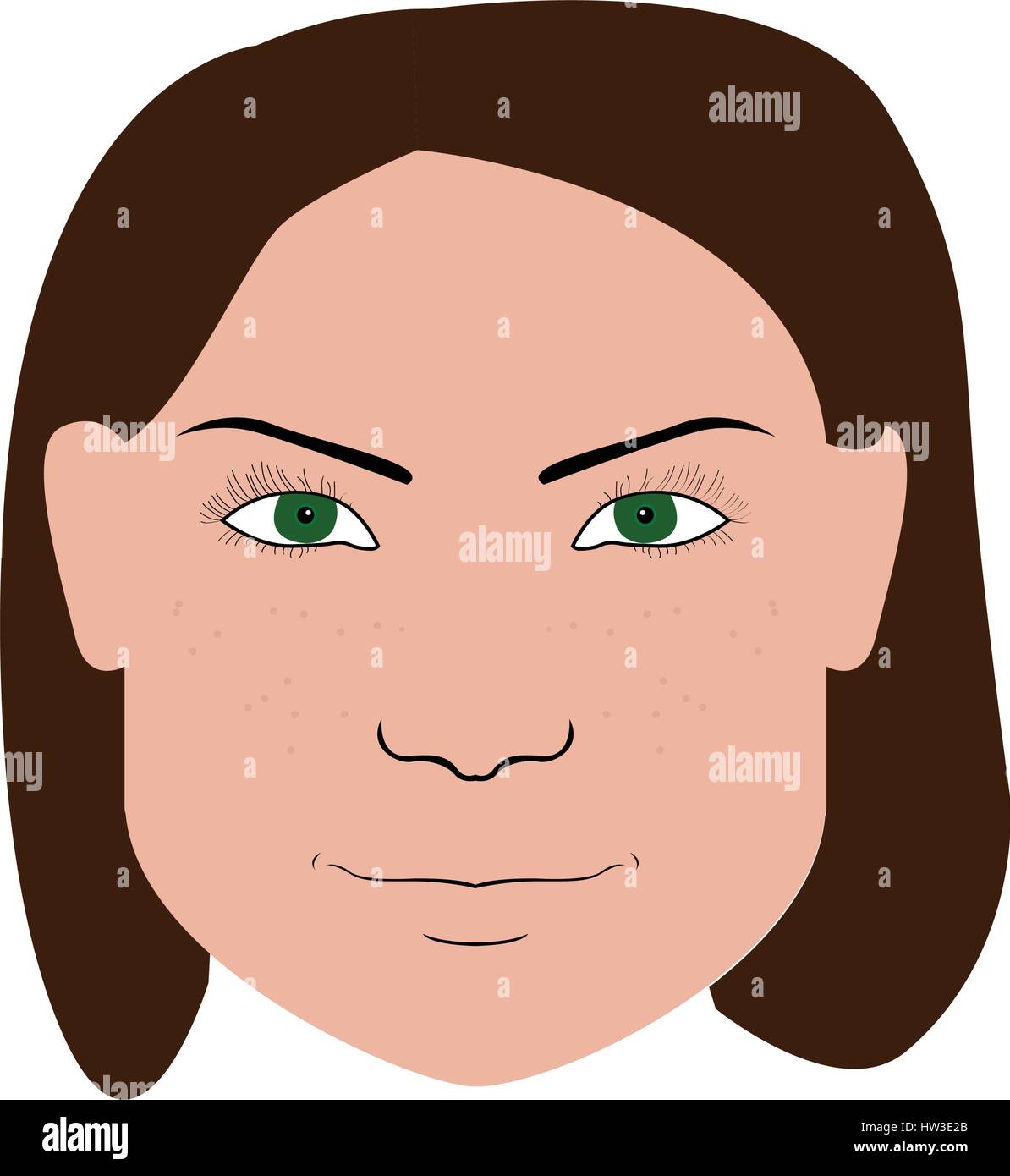 Isolated Woman Portrait Stock Vector Image And Art Alamy 