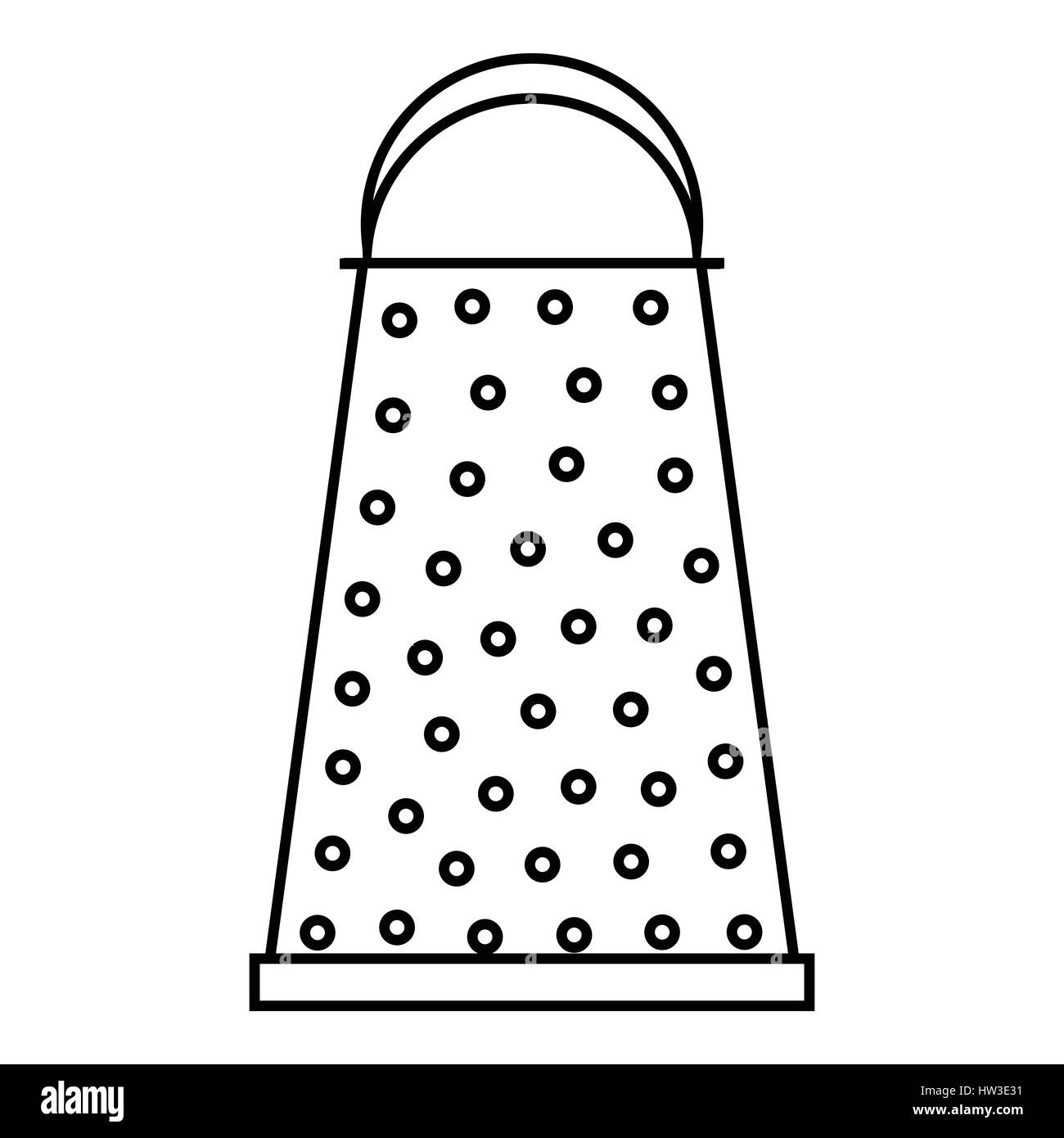 Steel grater icon outline Cut Out Stock Images & Pictures - Alamy