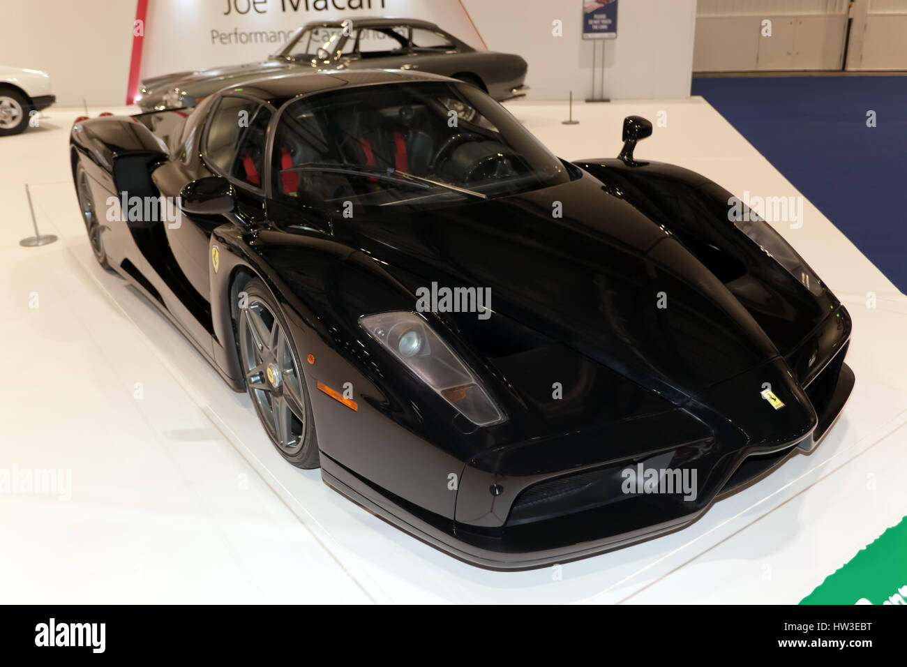 View of a black Enzo Ferrari, part of the Ferrari Tribute Collection ...