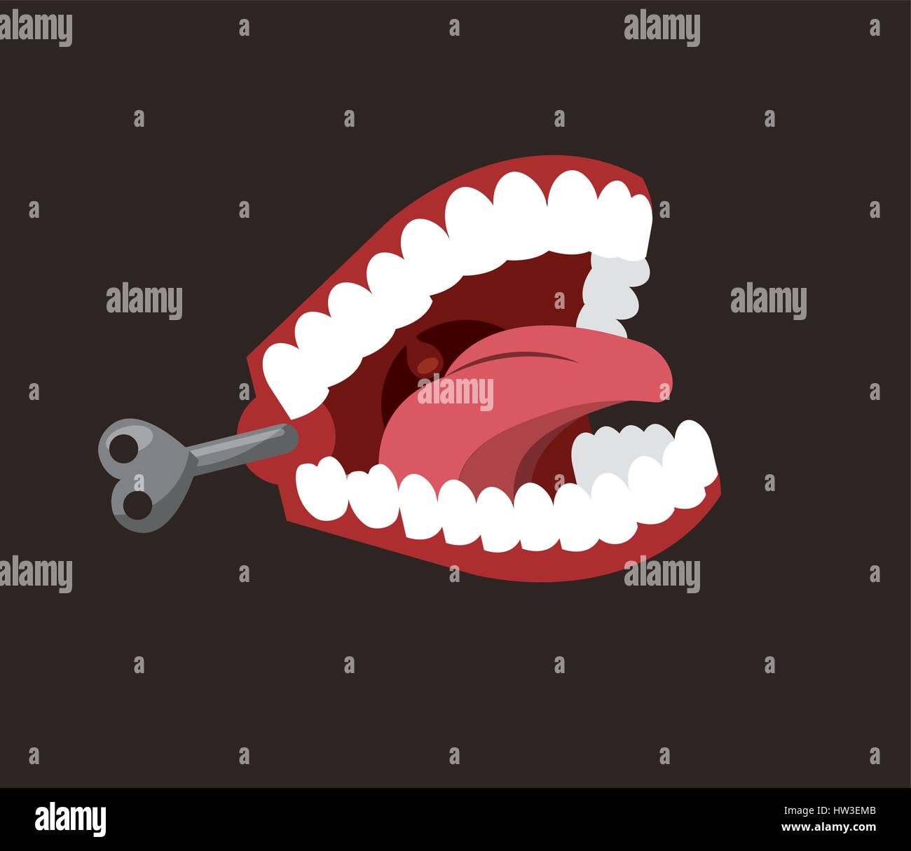 Teeth Icon Cartoon Illustration Teeth Stock Photos & Teeth Icon Cartoon ...