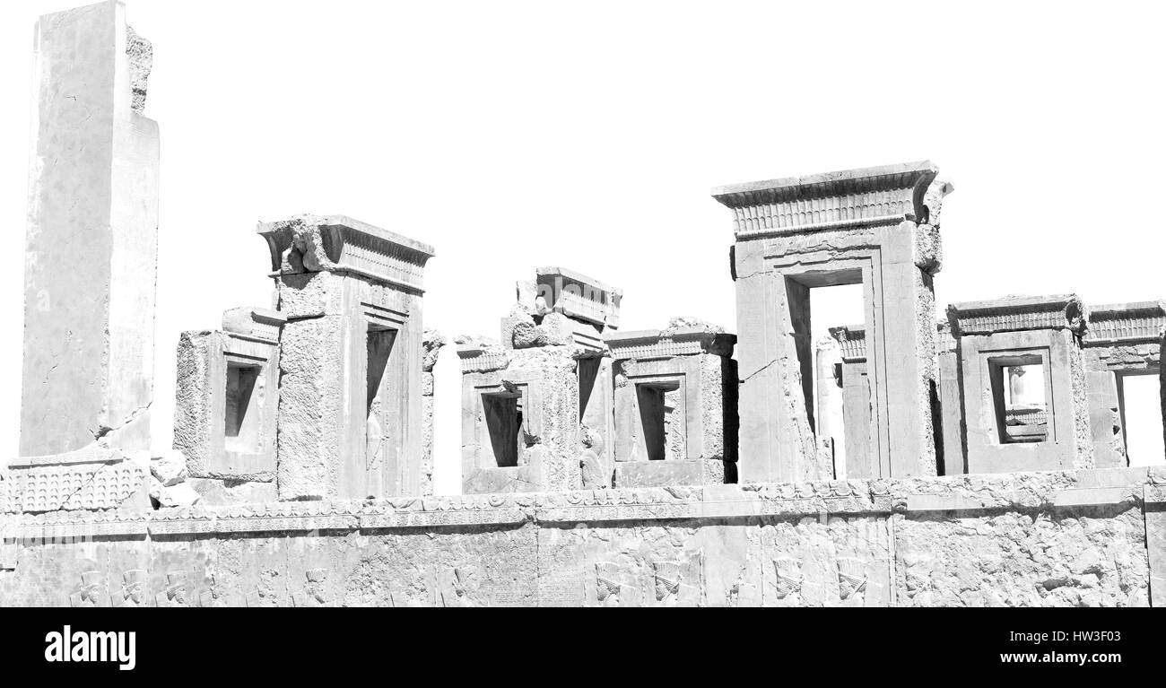 blur in iran persepolis the old ruins historical destination monuments ...