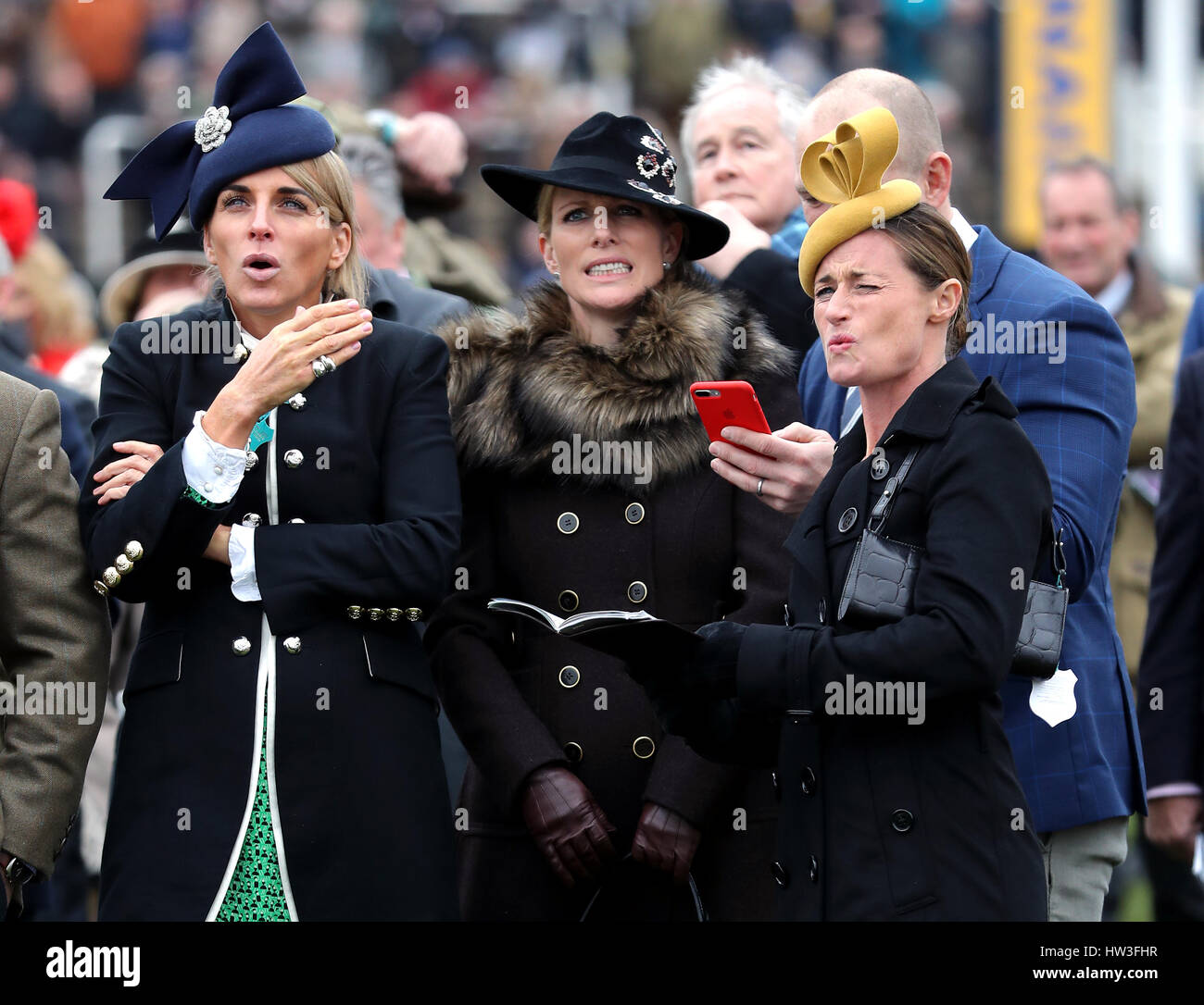 Zara Tindall (centre) and Dolly Maude (right) during St Patrick's ...