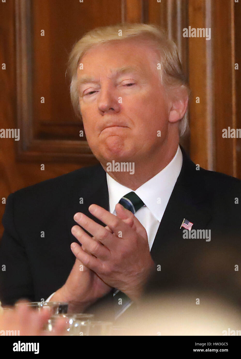 US President Donald Trump at a "Friends of Ireland" lunch at the ...