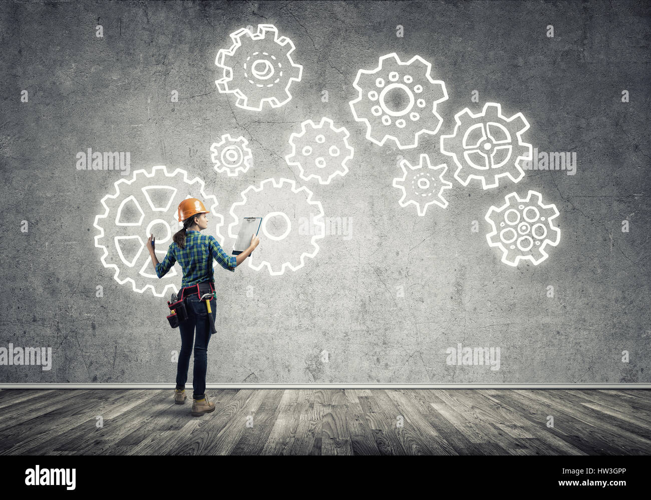 Industrial construction and maintenance Stock Photo - Alamy