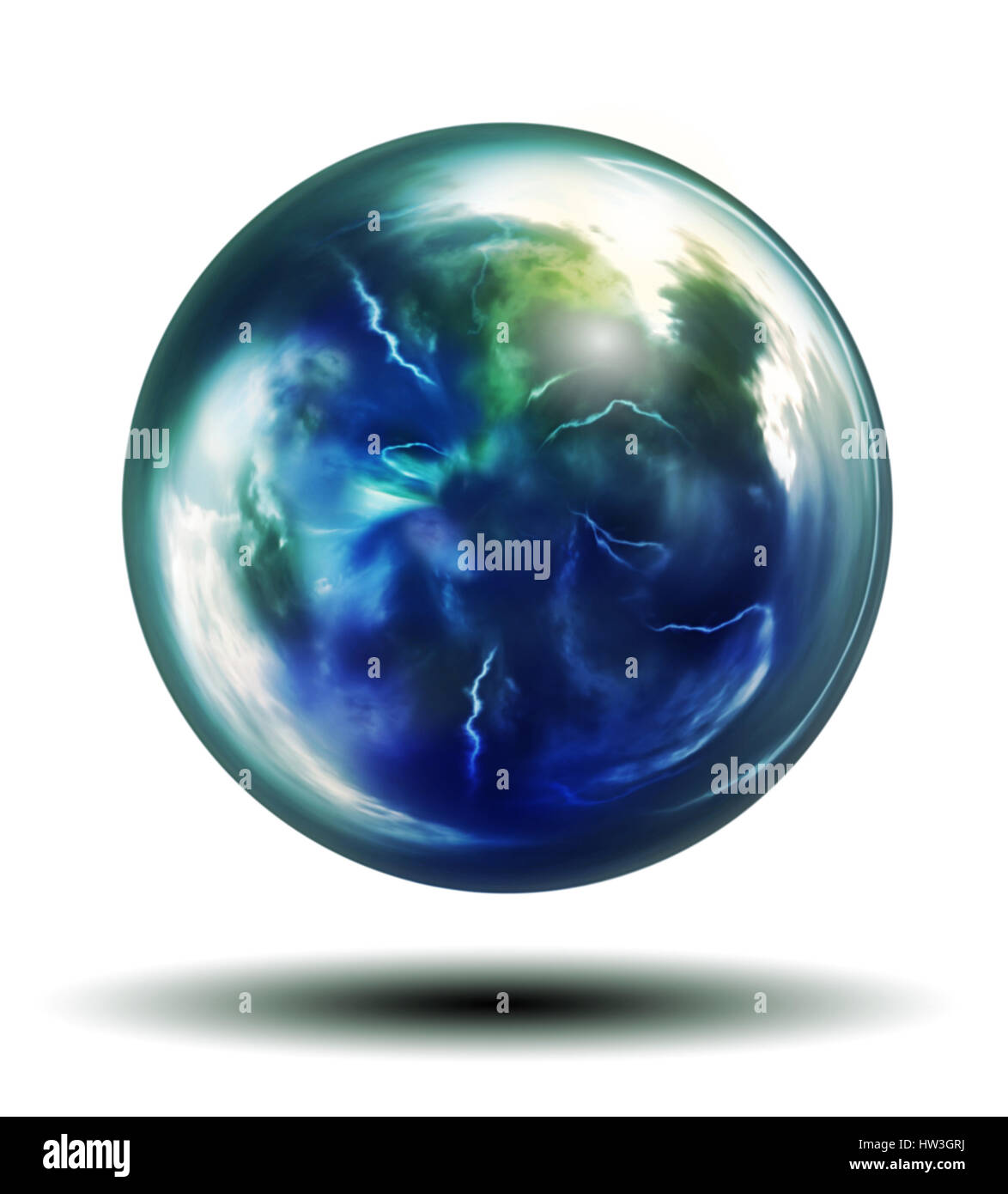 Ball Lightning Thunder Storm Stock Photos & Ball Lightning Thunder ...