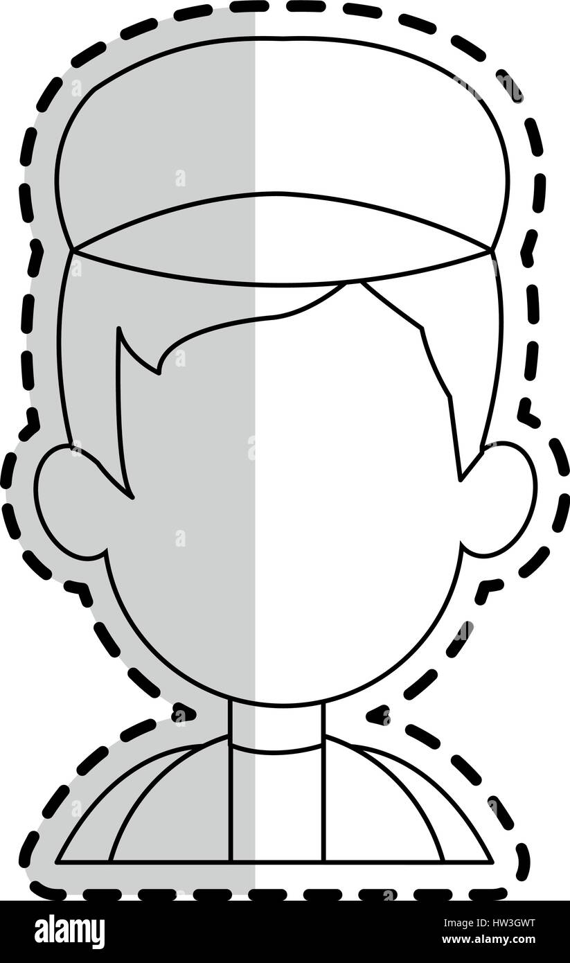 Faceless man cartoon icon image hi-res stock photography and images - Alamy