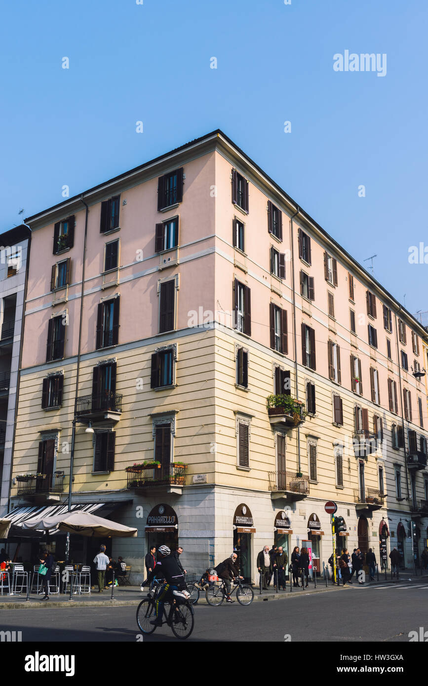 Corso Garibaldi, in the heart of Milan, Italy - a fashionable shopping ...