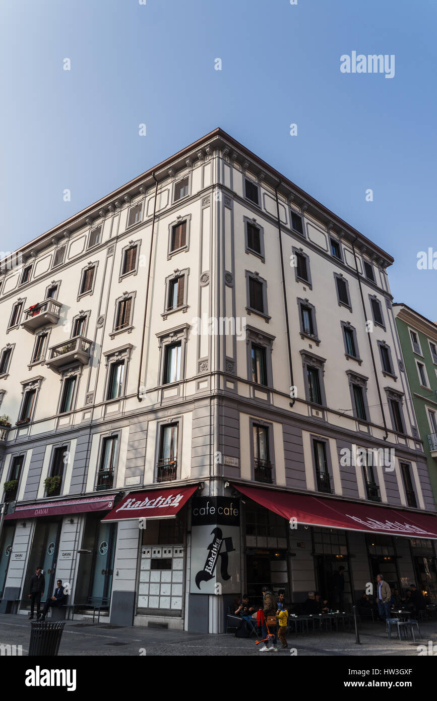 Corso Garibaldi, in the heart of Milan, Italy - a fashionable shopping ...