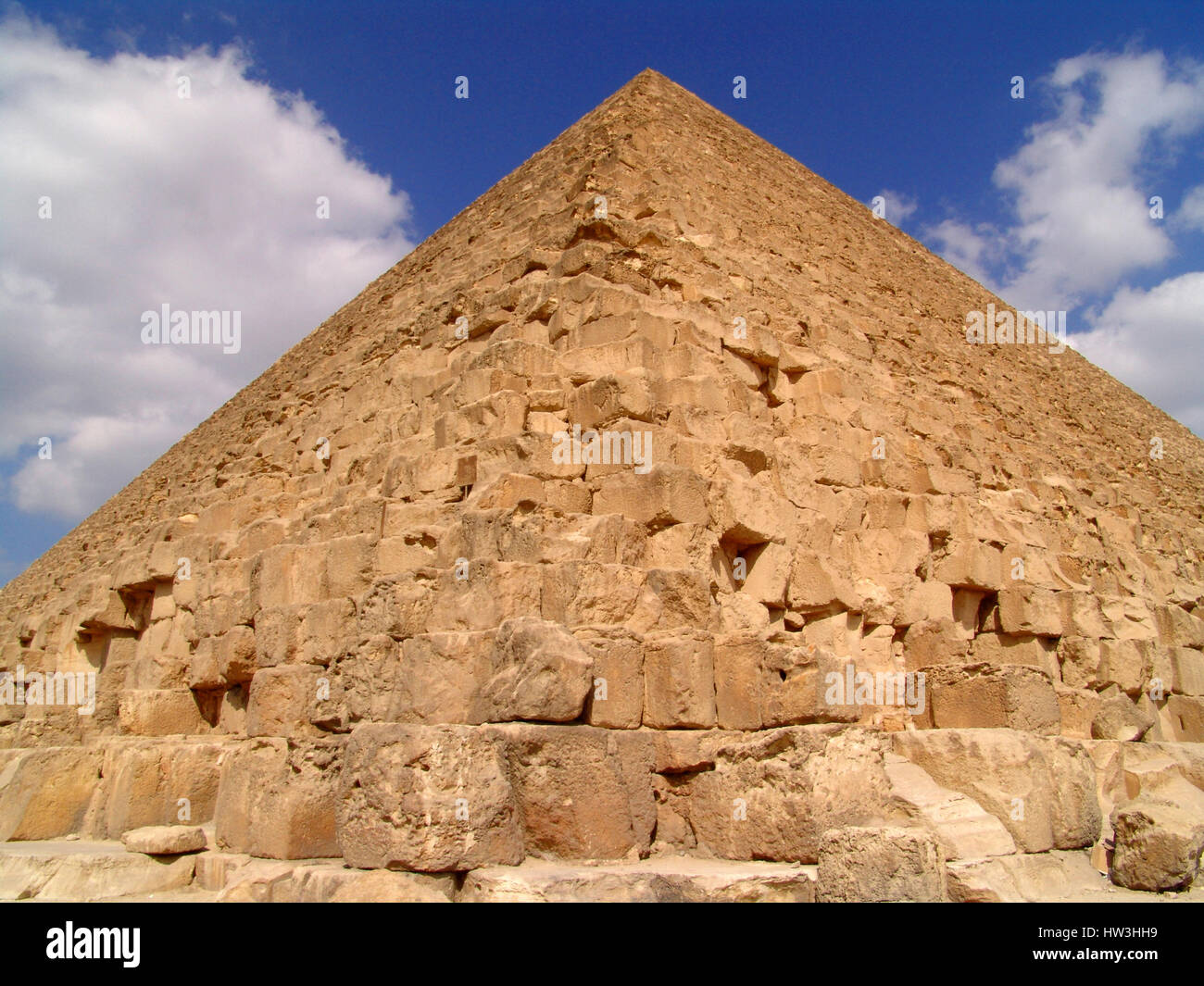 Egyptian pyramid. A look from below up on a pyramid Stock Photo - Alamy