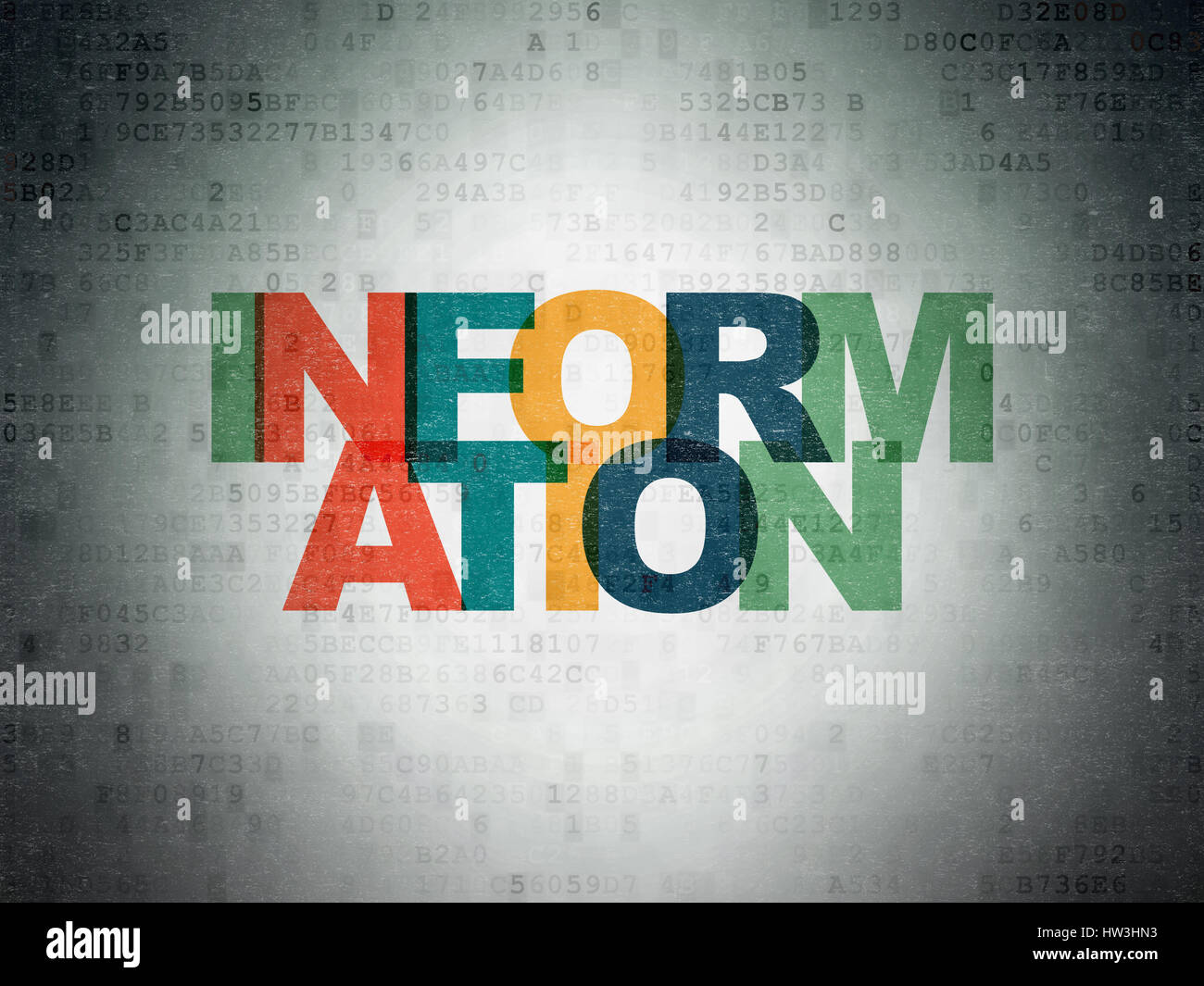 Data concept: Painted multicolor text Information on Digital Data Paper background Stock Photo ...