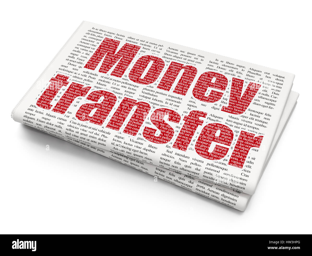 Banking concept: Pixelated red text Money Transfer on Newspaper ...