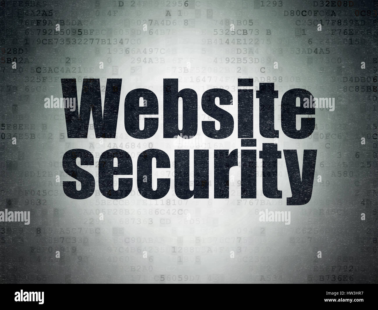 Privacy concept: Painted black word Website Security on Digital Data ...