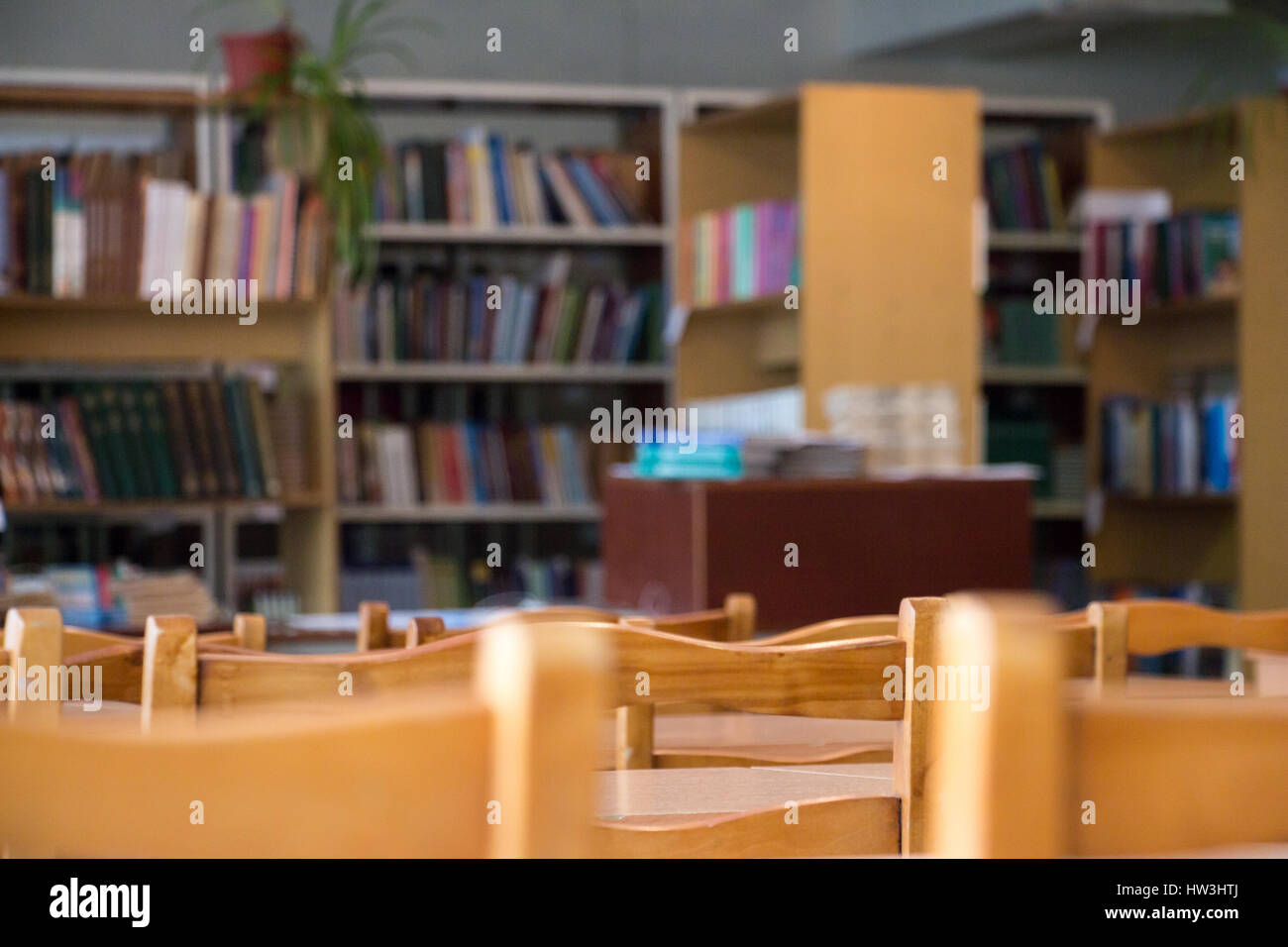 Blurred Reading room Stock Photo - Alamy