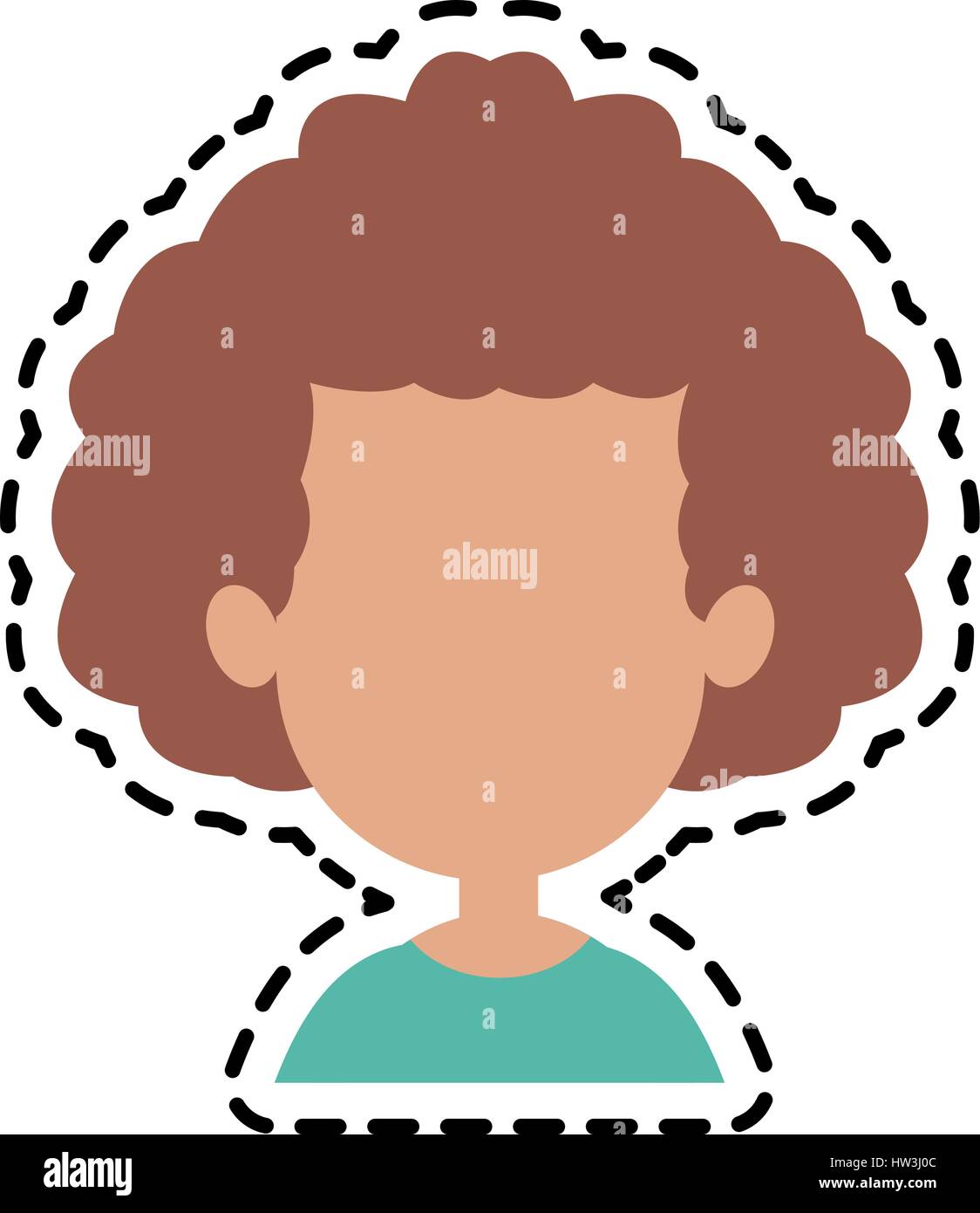 Faceless man cartoon icon image hi-res stock photography and images - Alamy