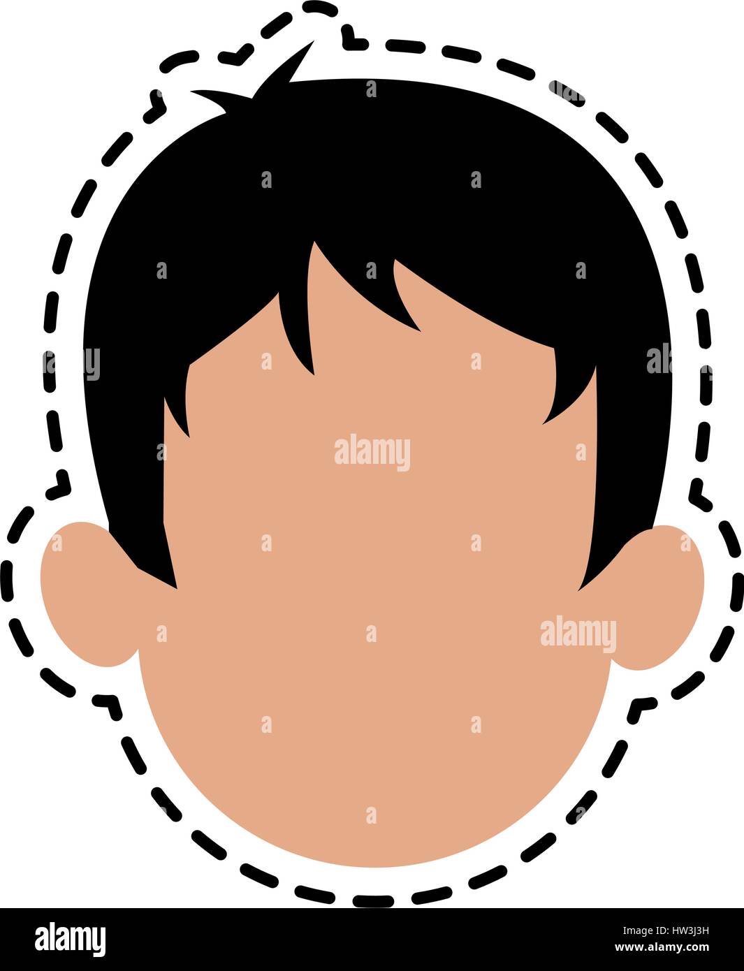 Faceless man cartoon icon image Stock Vector Images - Alamy
