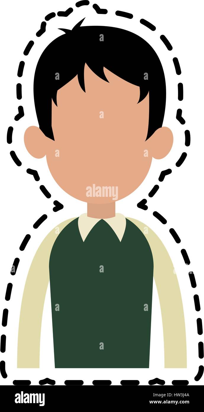Faceless man cartoon icon image hi-res stock photography and images - Alamy