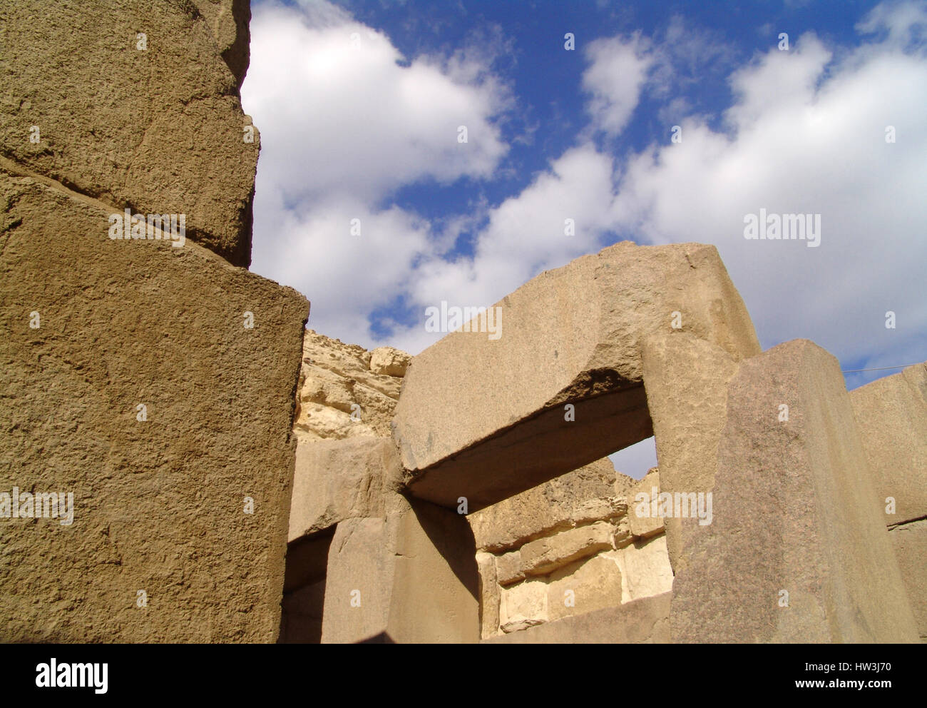 Egyptian pyramid. A look from below up on a pyramid Stock Photo - Alamy