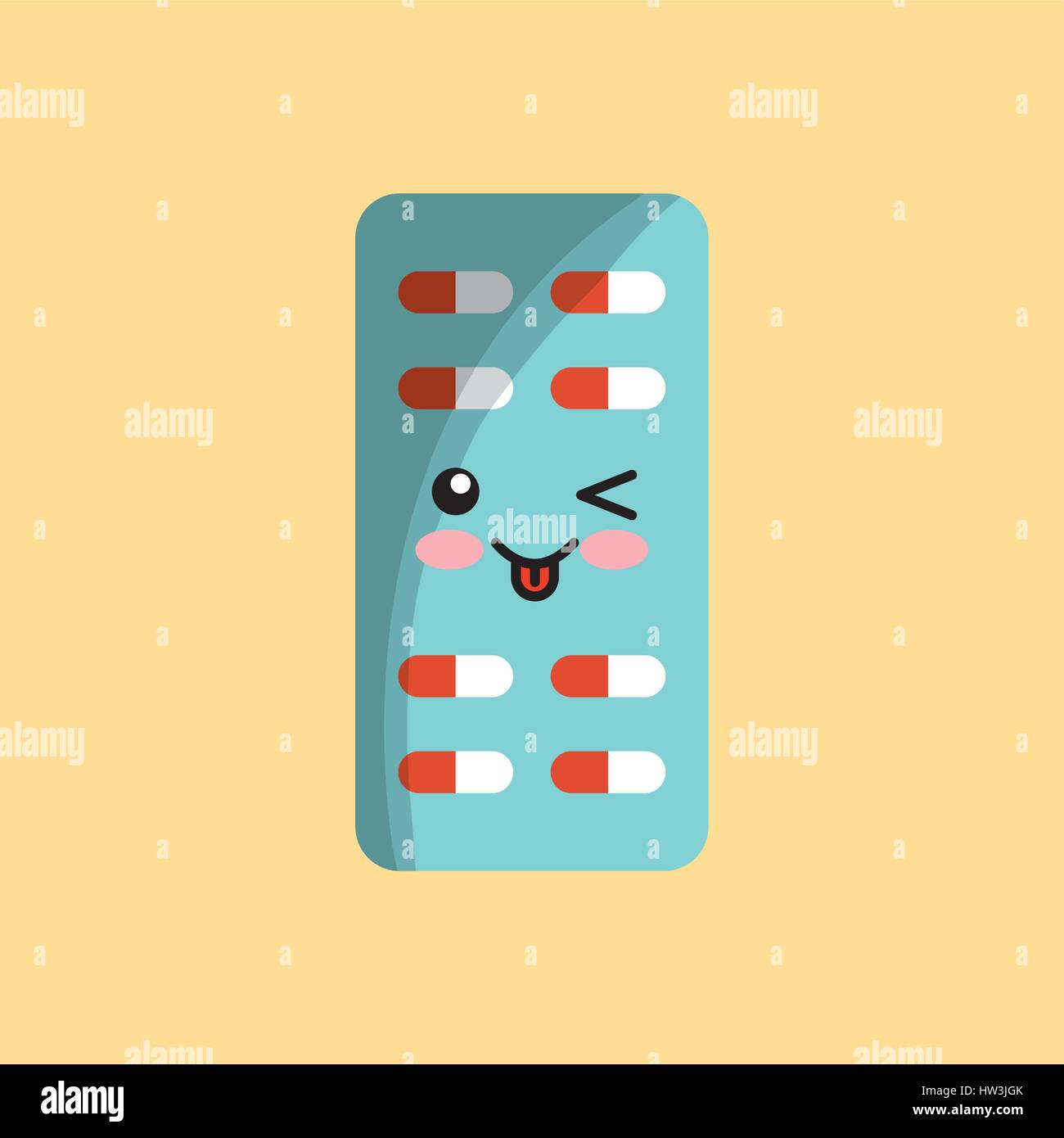 Kawaii pills art hi-res stock photography and images - Alamy