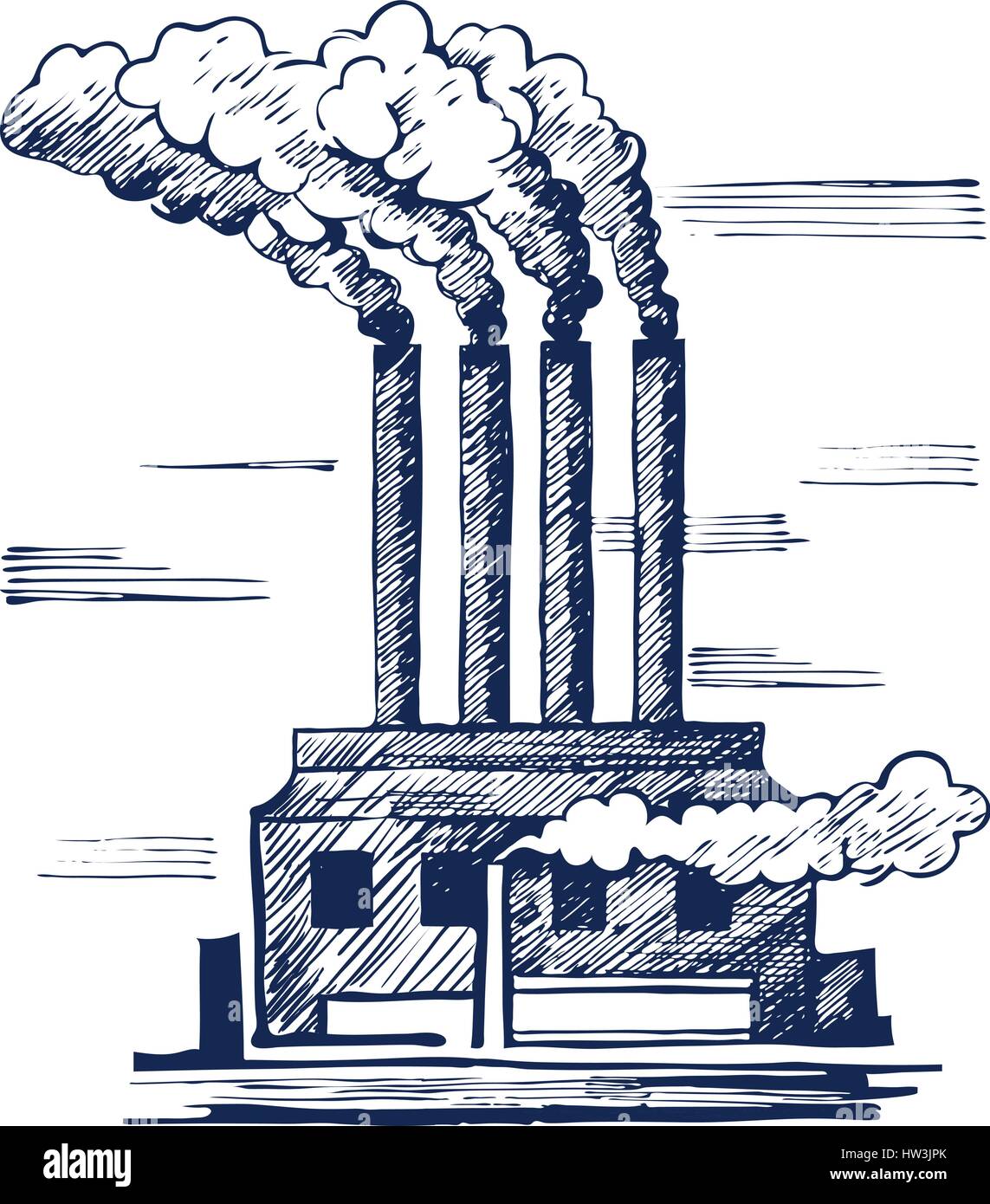 Environmental problem pollution environment air Stock Vector Images - Alamy