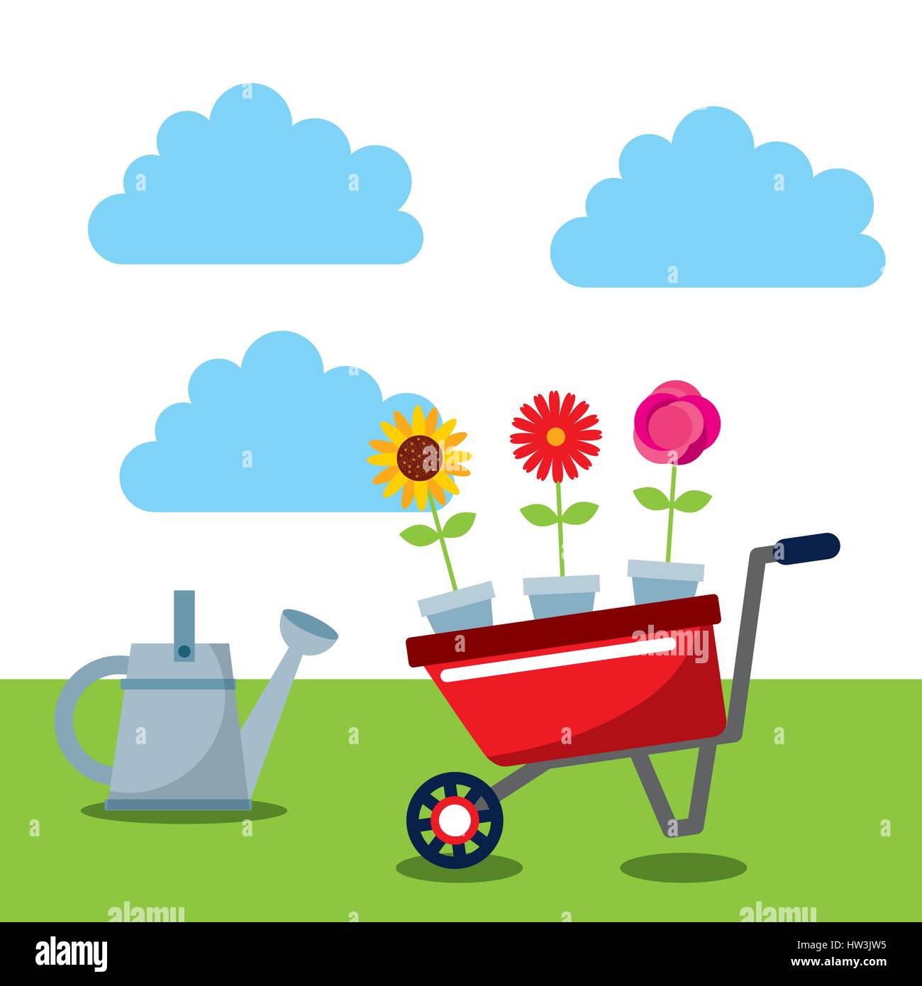 beautiful garden design Stock Vector Image & Art - Alamy