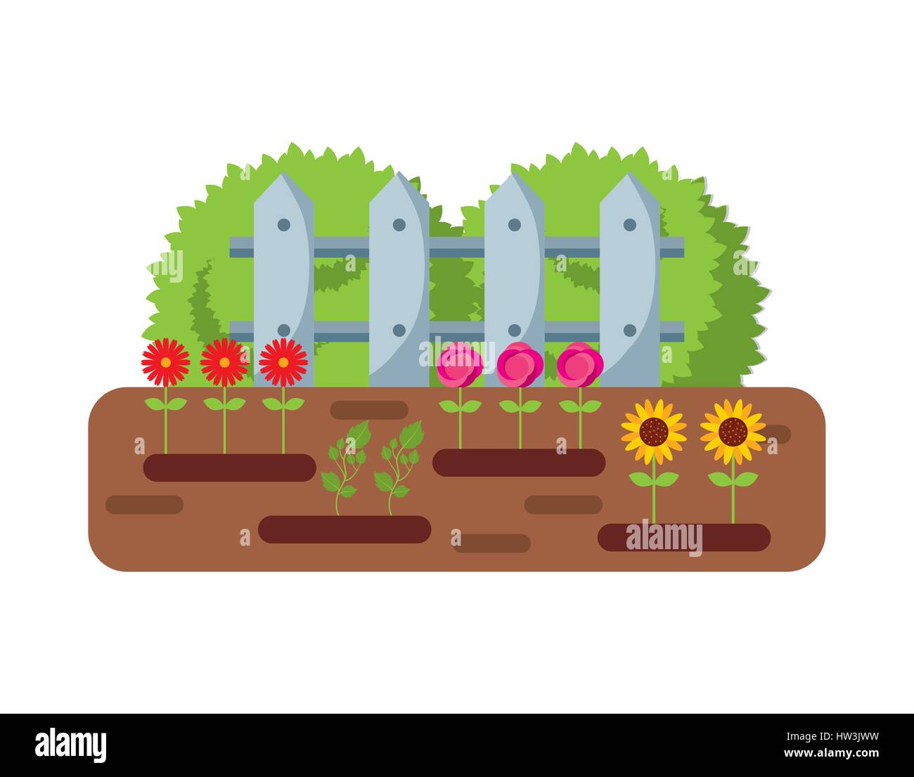 beautiful garden design Stock Vector Image & Art - Alamy