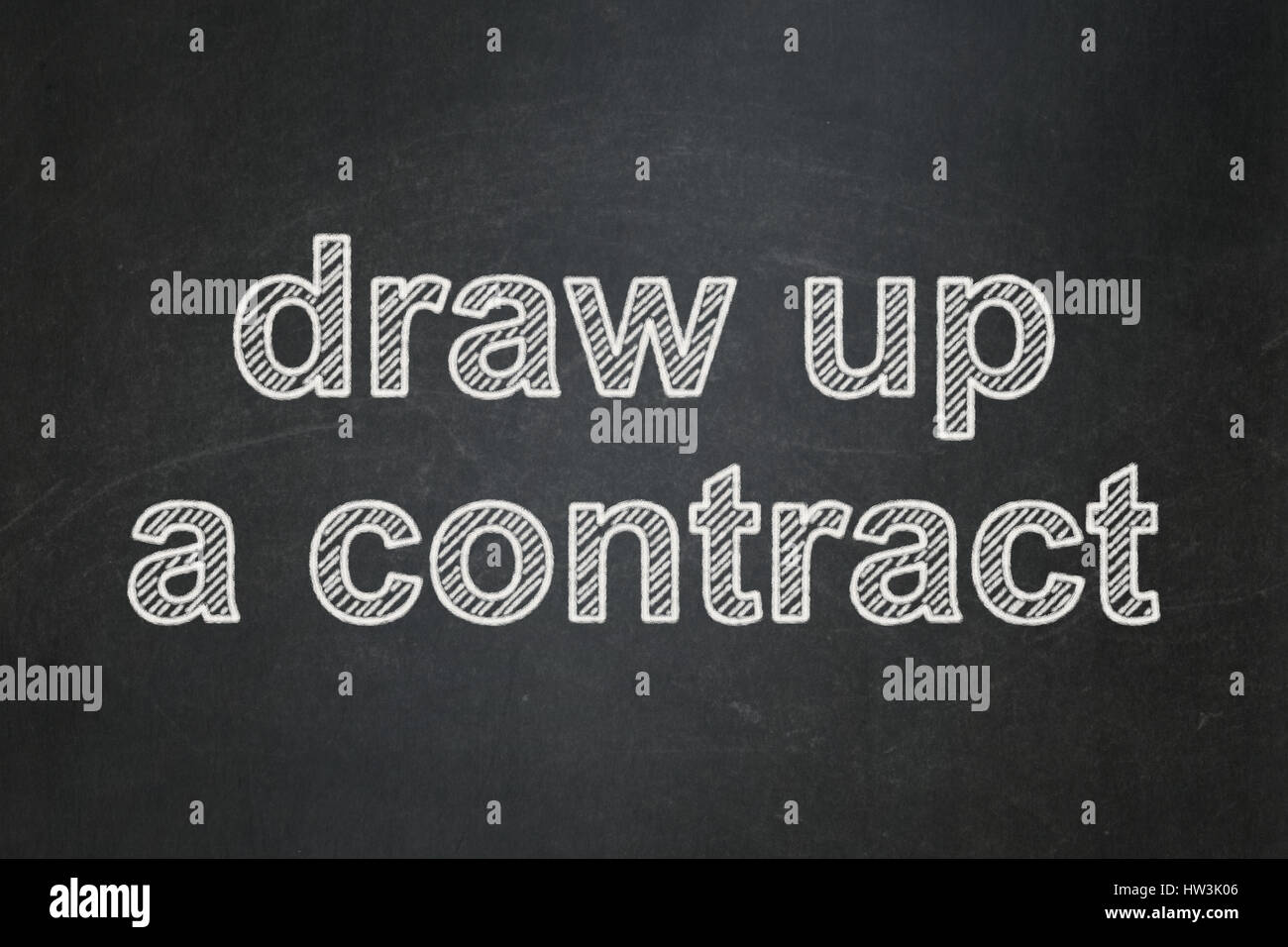 Law concept: Draw up A contract on chalkboard background Stock Photo ...