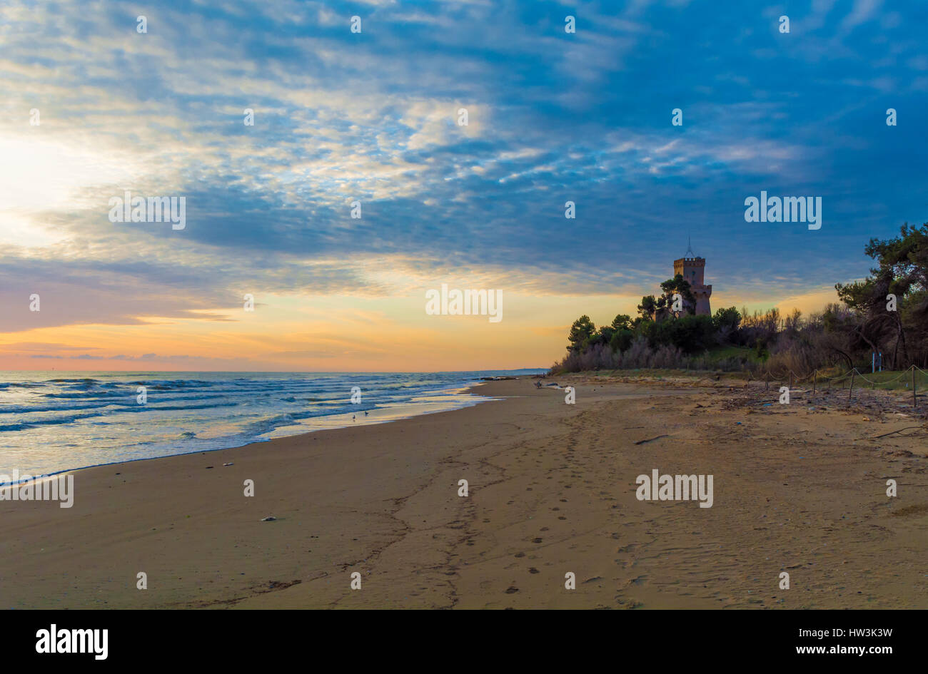 Pineto (Abruzzo, Italy) - The sunrise on the Adriatic sea, from the ...