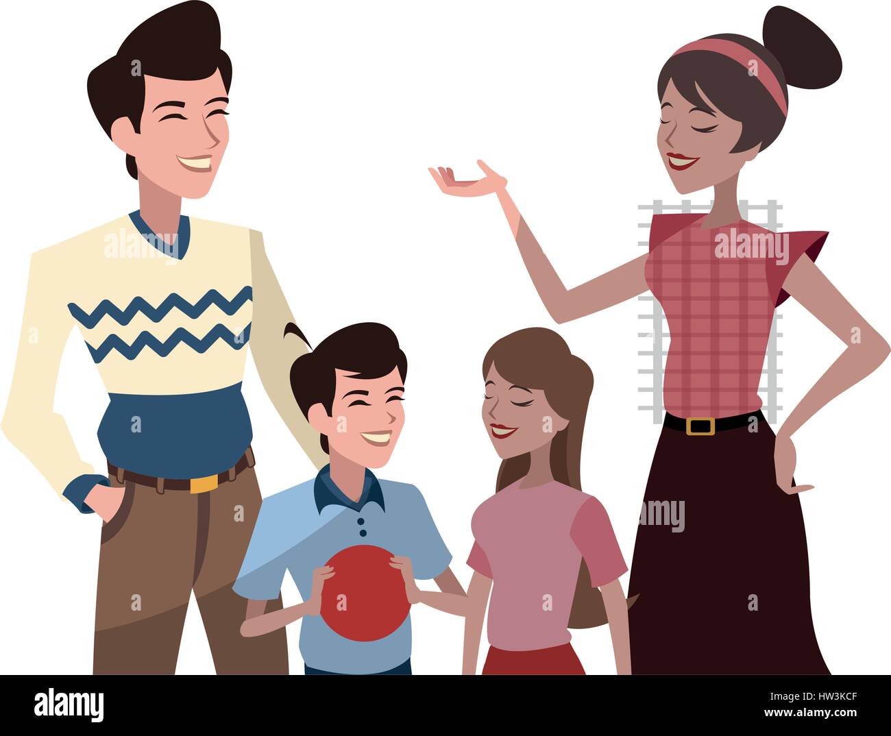 happy family cartoon icon Stock Vector Image & Art - Alamy
