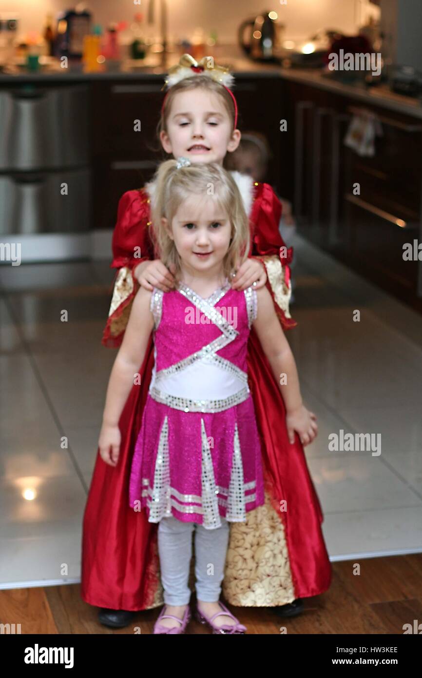 Children dressed in princess costumes hi-res stock photography and ...