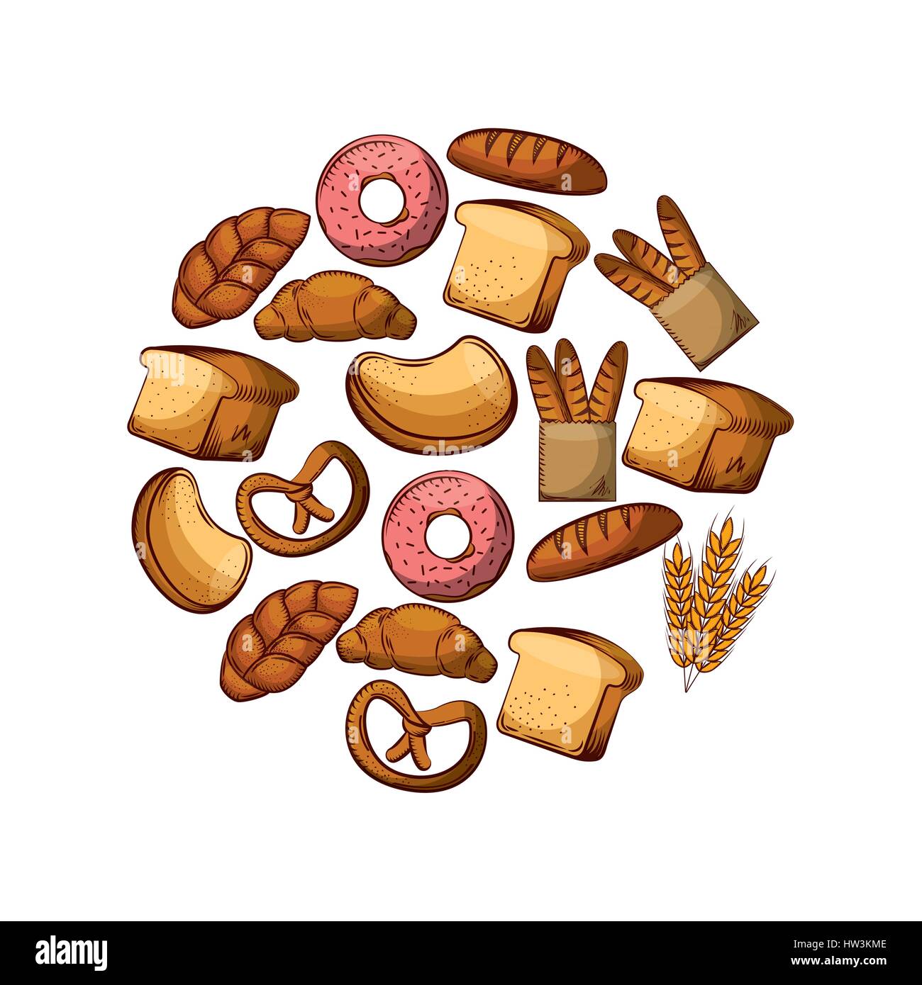bakery products design Stock Vector Image & Art - Alamy