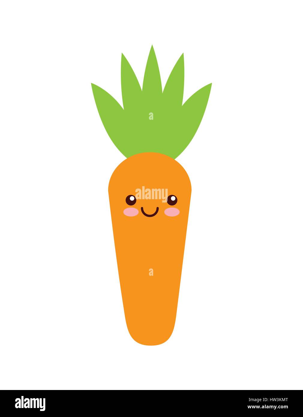 Cartoon character carrot expression Cut Out Stock Images & Pictures - Alamy
