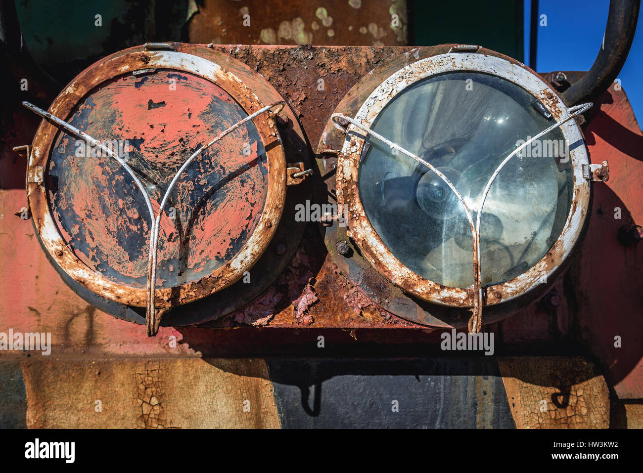 Old locomotive on Yaniv railway station, Chernobyl Nuclear Power Plant ...