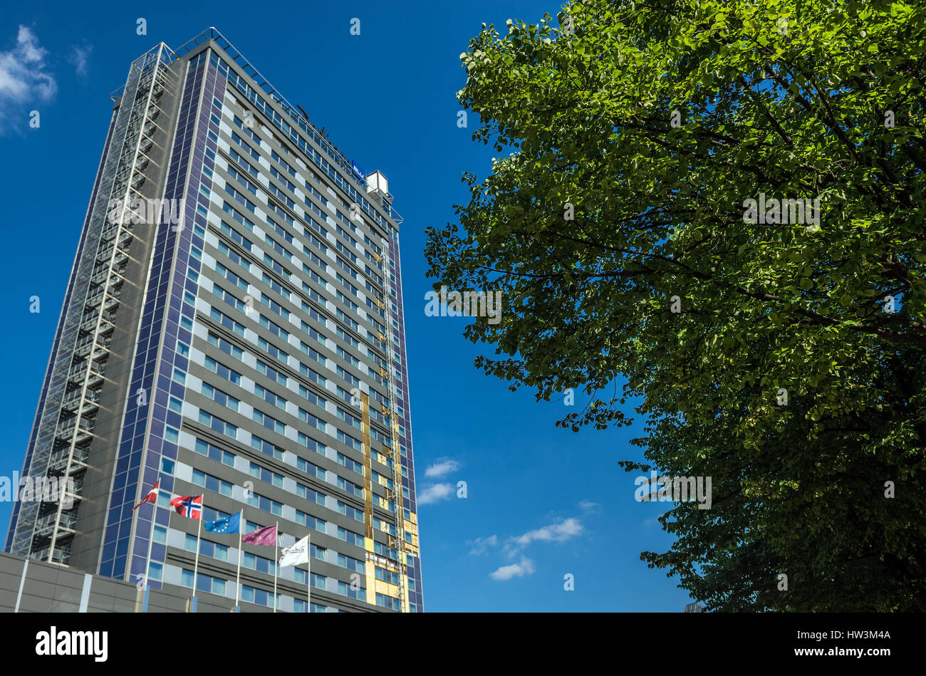 Radisson Blu Hotel in Riga, capital city of Republic of Latvia Stock ...