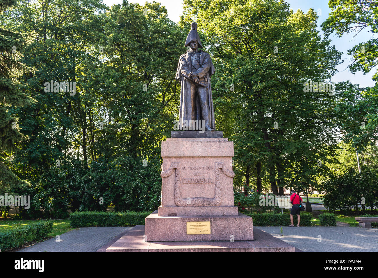 Monument of Michael Andreas Barclay de Tolly in Esplanade Park in Riga ...