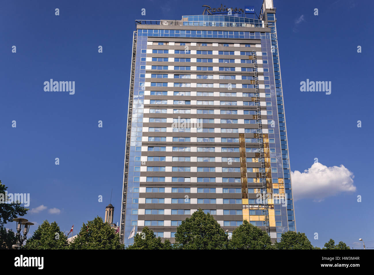 Radisson Blu Hotel in Riga, capital city of Republic of Latvia Stock ...