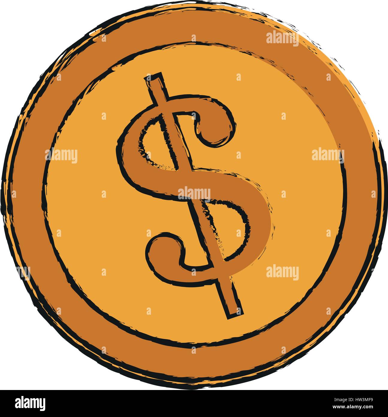 money coin icon Stock Vector Image & Art - Alamy