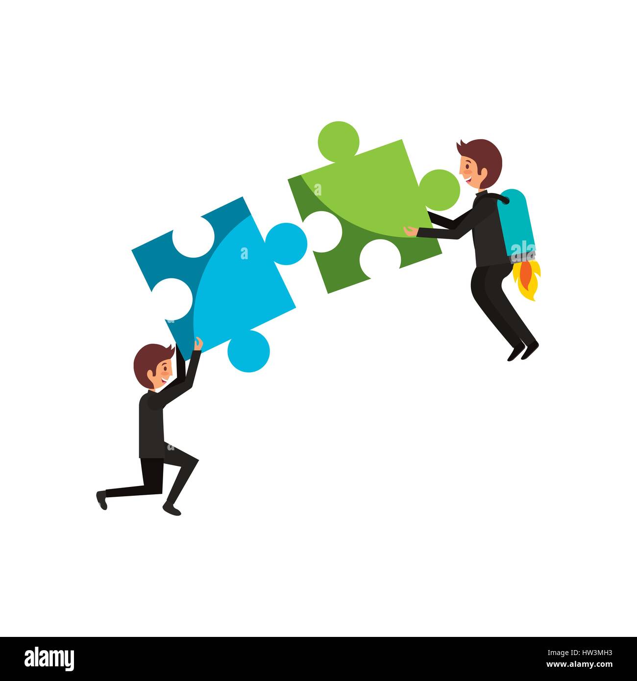 Collaborative team Stock Vector Images - Alamy