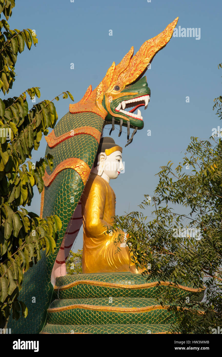 Sitting Buddha, Magway, Myanmar Stock Photo - Alamy