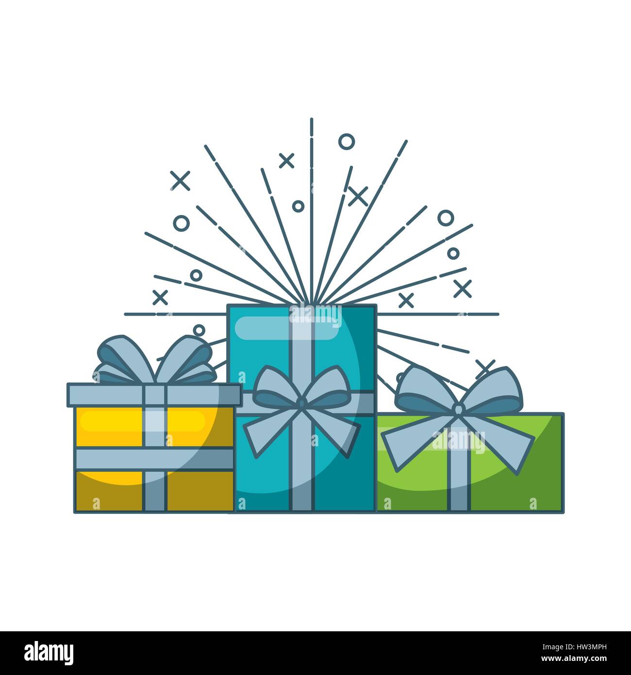 gift boxes icon Stock Vector Image & Art - Alamy
