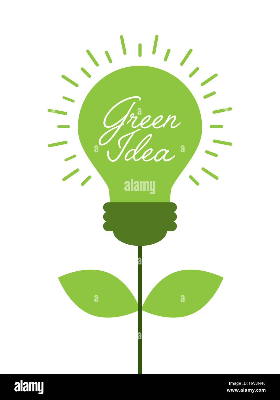 green idea concept Stock Vector Image & Art - Alamy