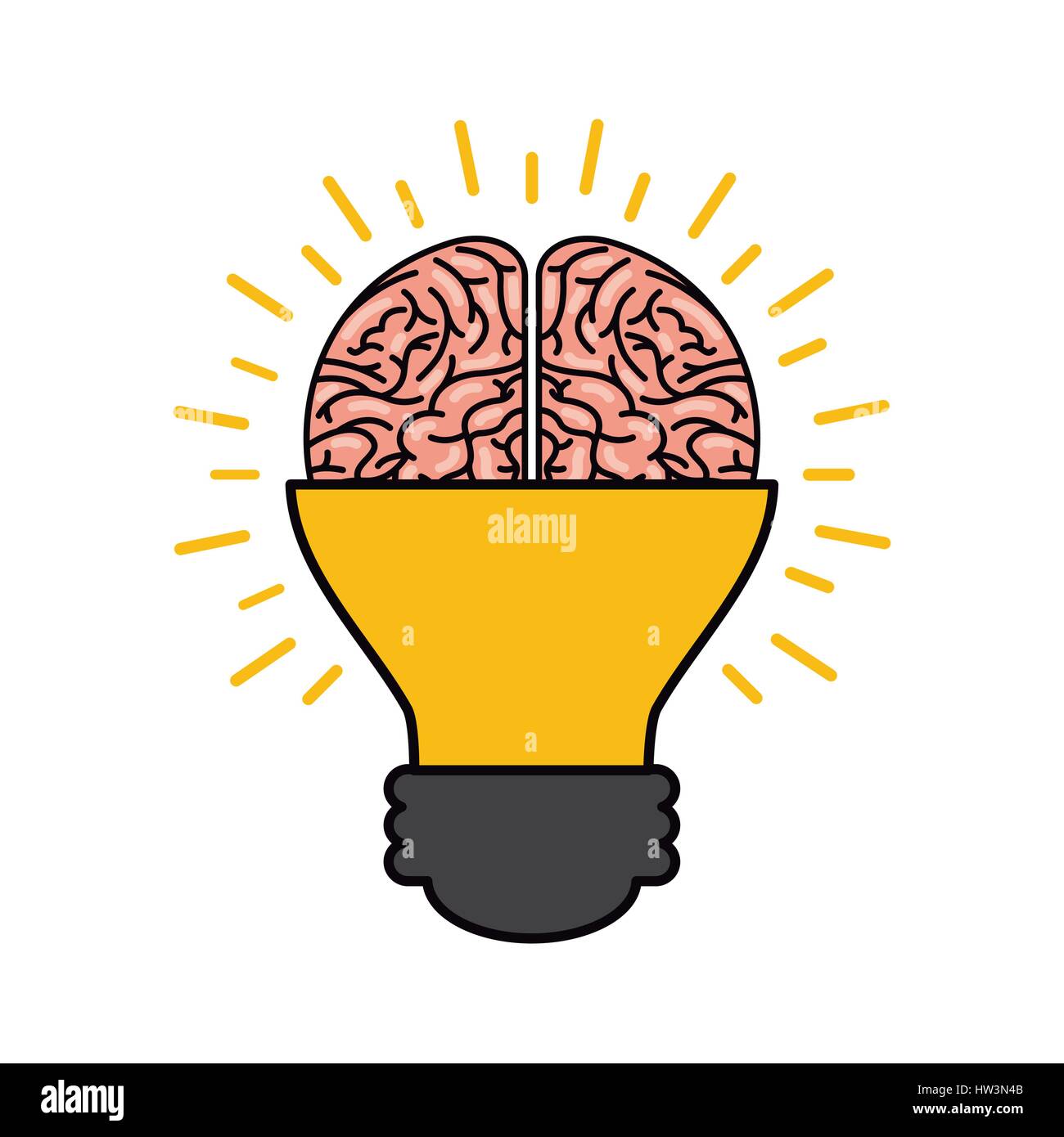 human brain design Stock Vector Image & Art - Alamy